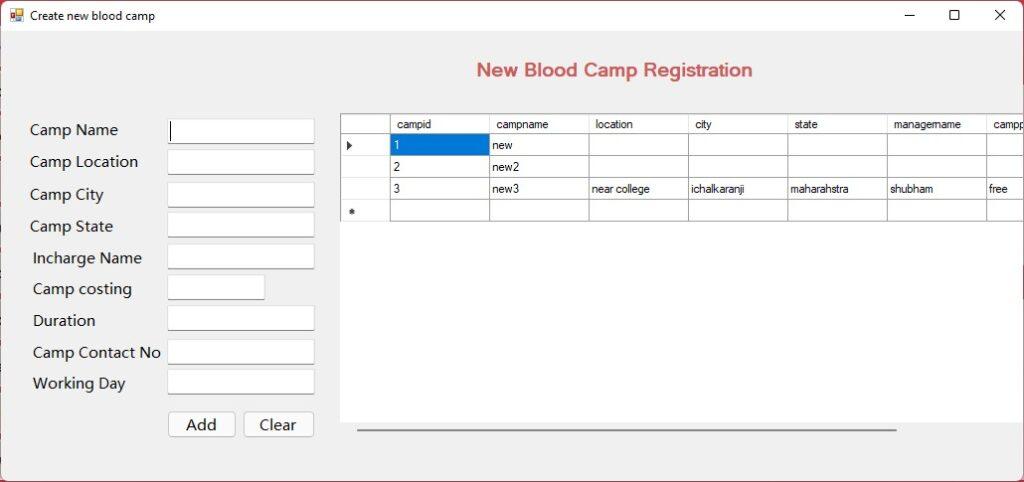 Blood Bank System Project In VB.NET & C# Using Database