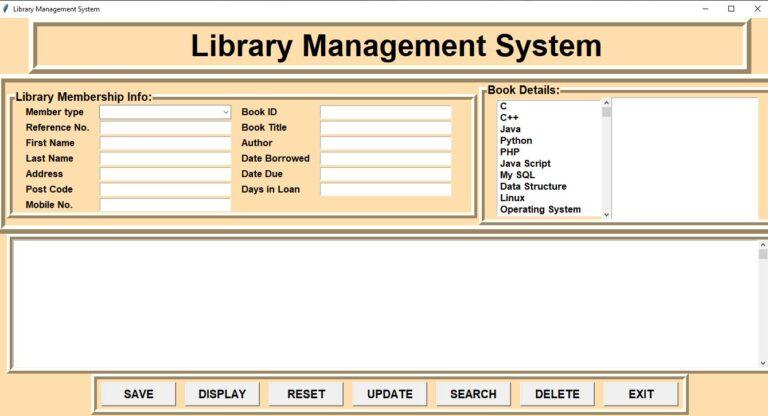Student Management System Project In Python Using Database