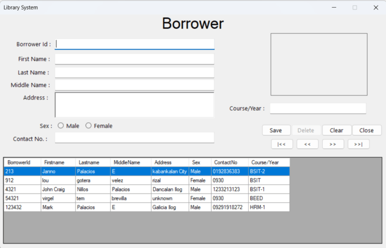 Library Management System Project In VB.NET Using Database